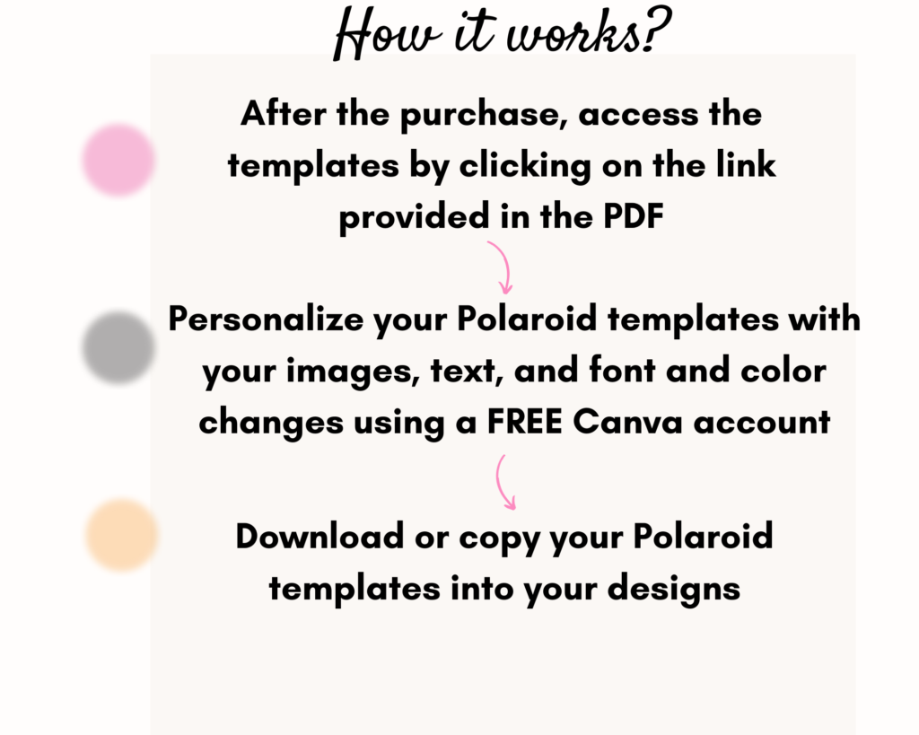 Polaroid Photo Canva Templates - GraphiCarola