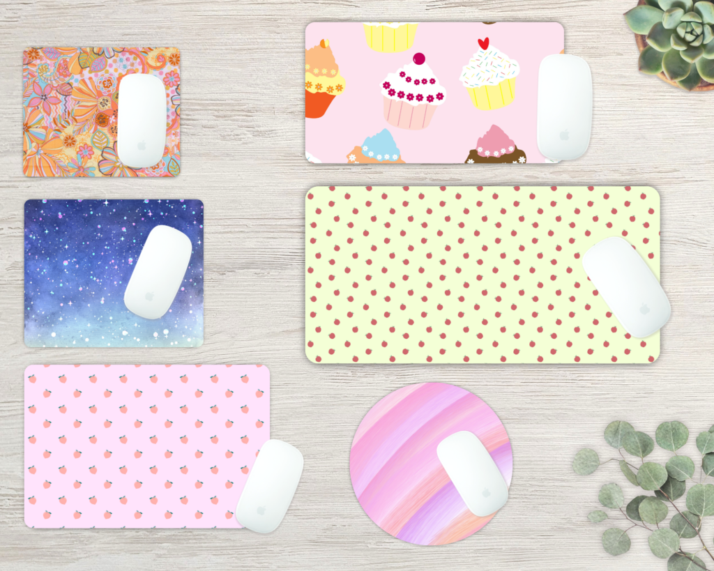 Mouse Pad Mockups Canva Template, Desktop Mat Canva Frame, Mousepad ...