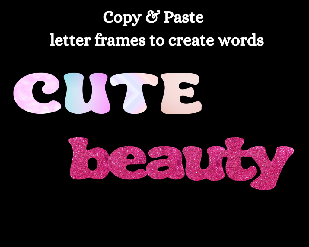 Cute Doodle Alphabet Letters Font, Canva, Girl Font, Bold Large Font ...
