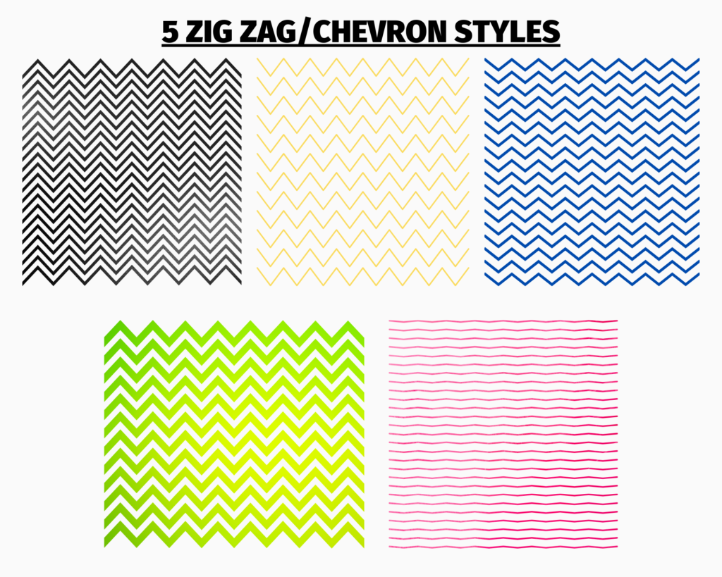 Chevron Canva Frame, Zig Zag Canva Frame Stripes, Digital, Chevron ...