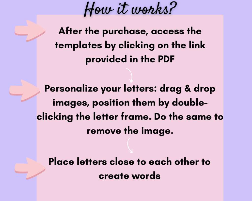 Canva Alphabet Letters CANVA LETTERS BUNDLE Canva Frame Template Doodle ...