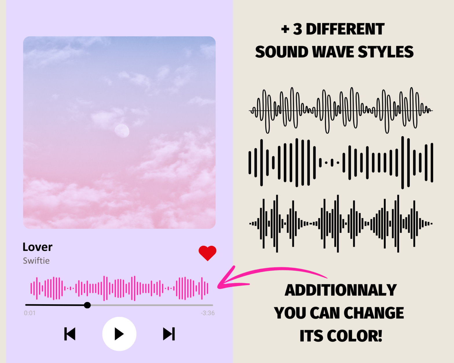 Music Player Canva Template, Song Player, Audio Player - GraphiCarola