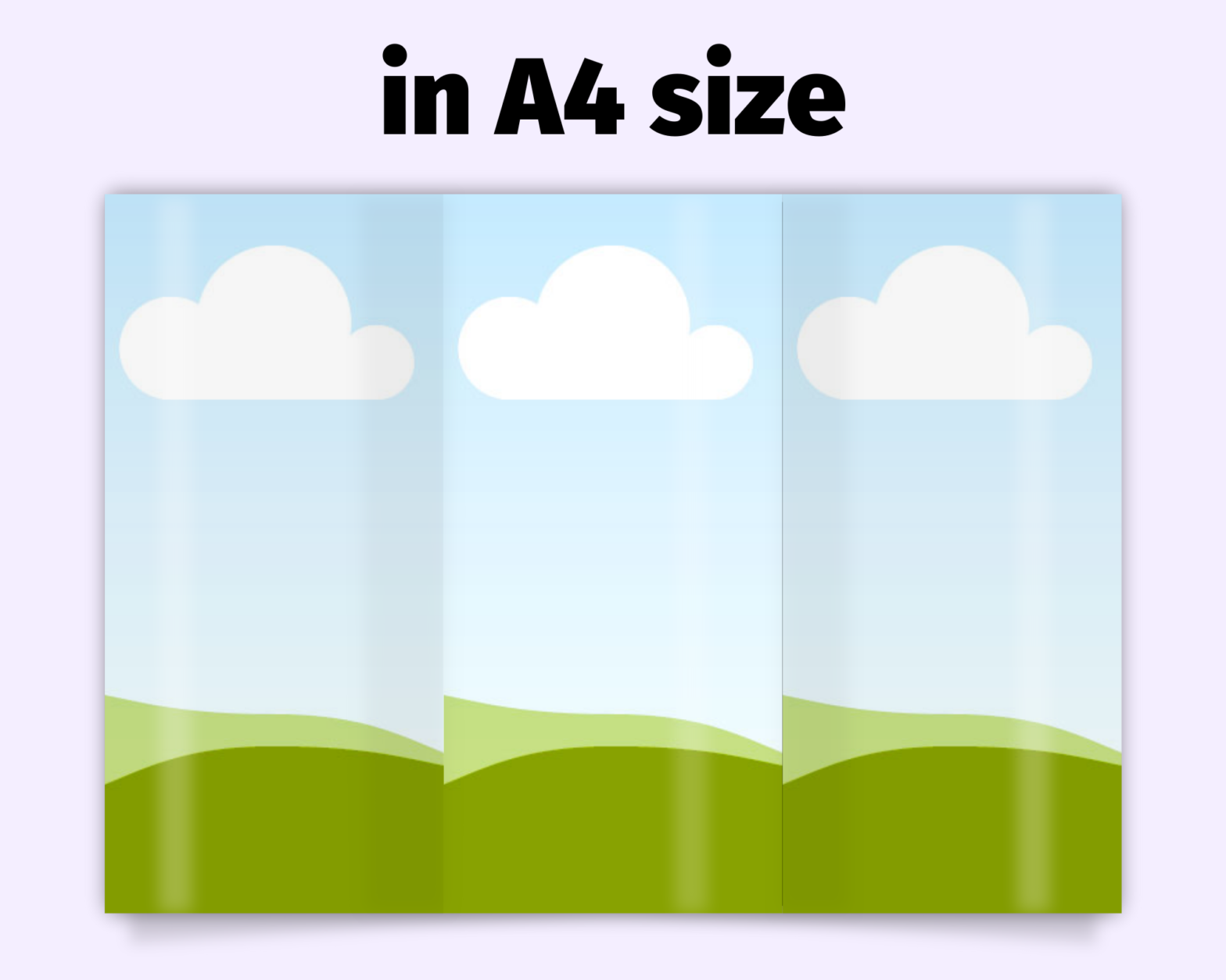 Trifold brochure mockup, Canva Template, A4 size, trifold pamphet ...