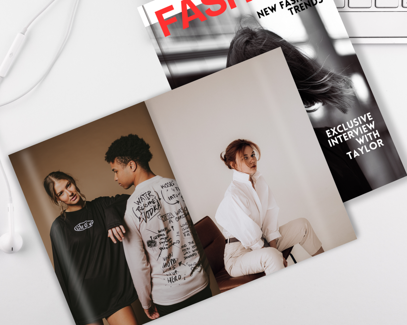 Magazine Mockup Canva Template, A4 Magazine Mockup Template, Digital ...