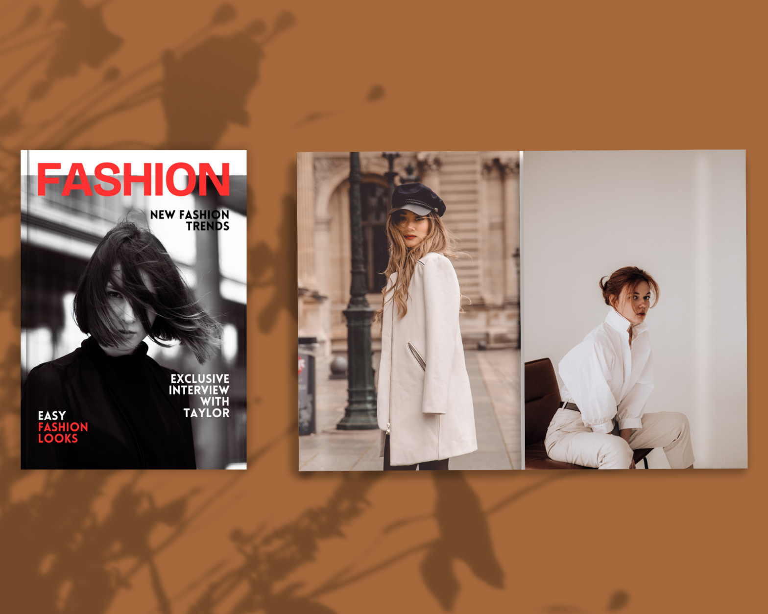 Magazine Mockup Canva Template, A4 Magazine Mockup Template, Digital ...