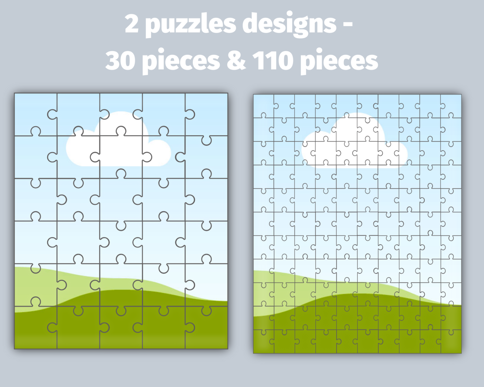 Puzzles Canva Mockup, Jigsaw puzzles Mockup, Puzzle Box, Puzzle Picture, Canva Frame Template ...