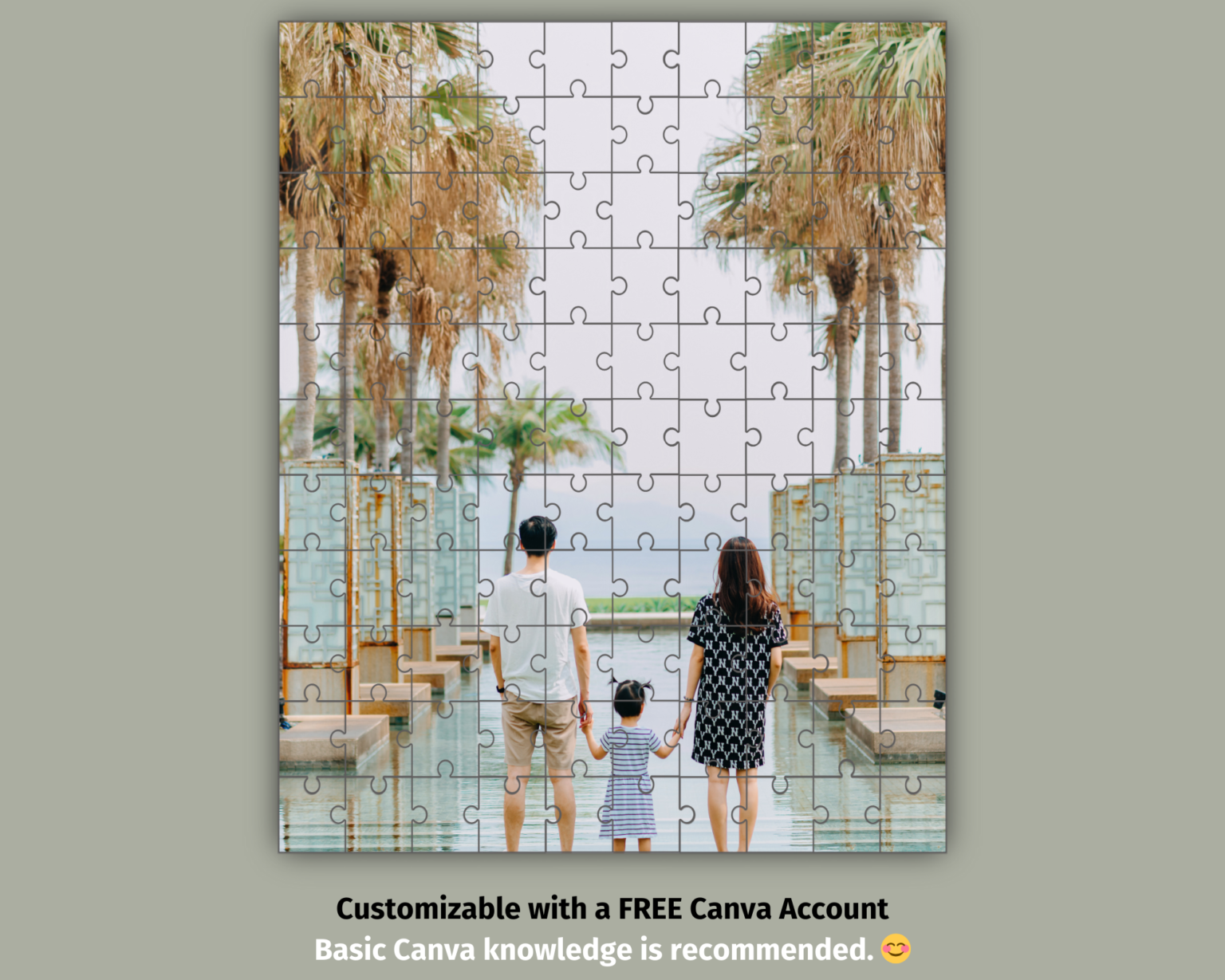 Puzzles Canva Mockup, Jigsaw puzzles Mockup, Puzzle Box, Puzzle Picture, Canva Frame Template ...