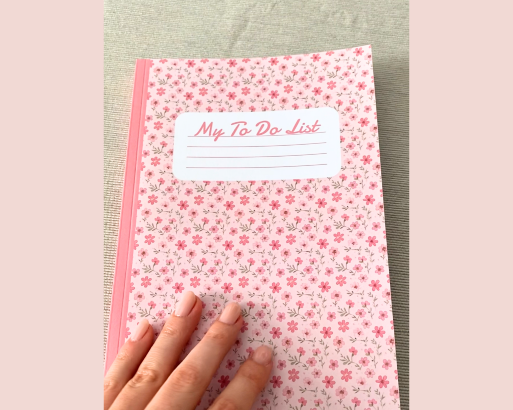 To Do List Notebook Floral Cute Girly To Do List For School Work