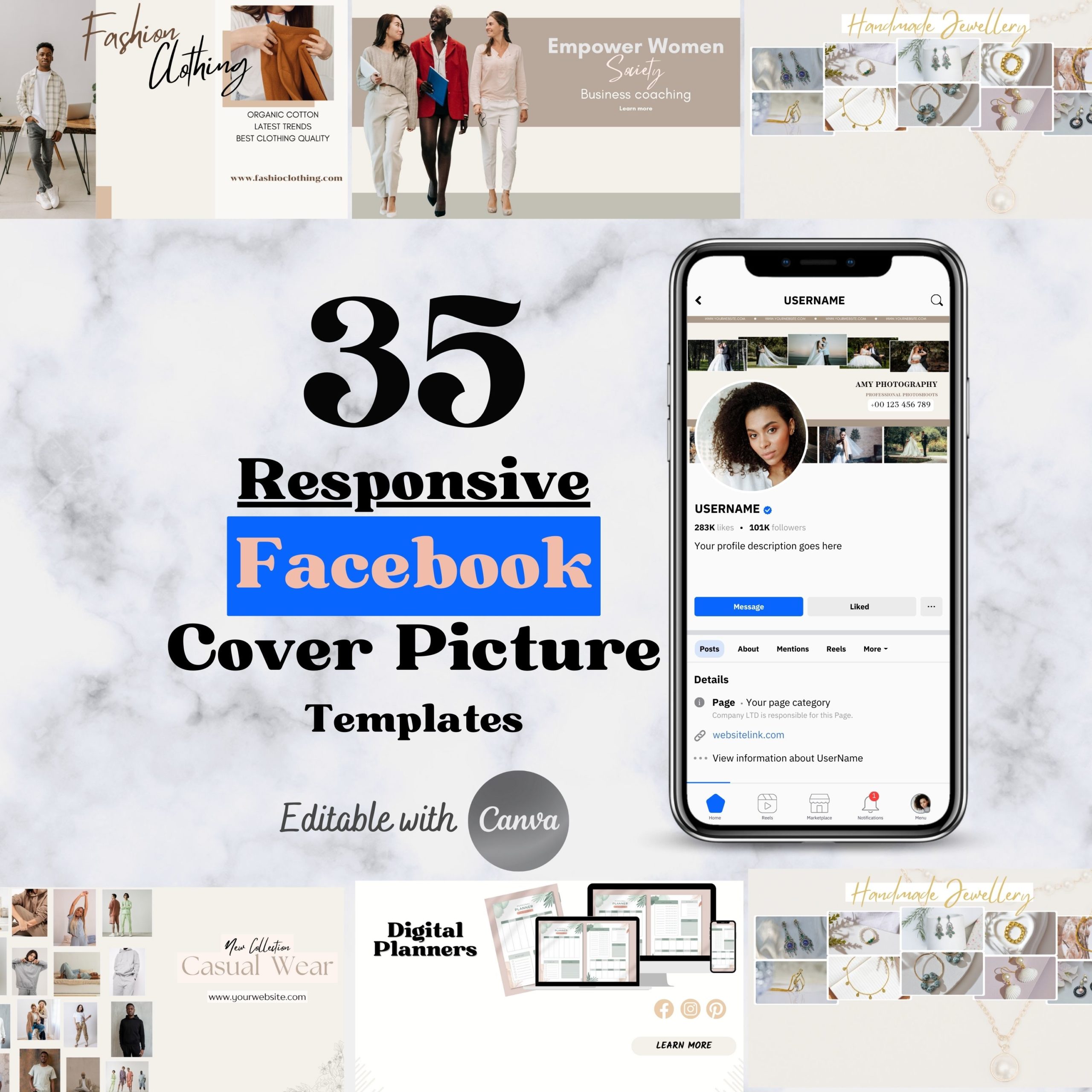 Facebook Banner Templates | 35 Editable Canva Cover Photos & Header ...